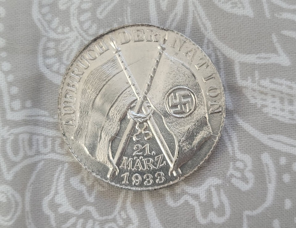 Hitler coin German Token Medal Mint shape 1933 Best Ever Seen | eBay