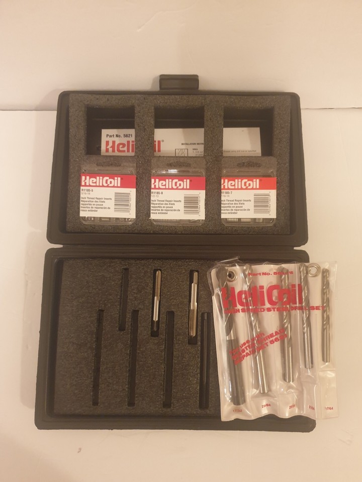 Helicoil 5621 Master Inch Coarse Thread Repair Kit - INCOMPLETE! | eBay