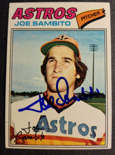 Joe Sambito Houston Astros 1977 Topps #227 Autographed Baseball Card | eBay