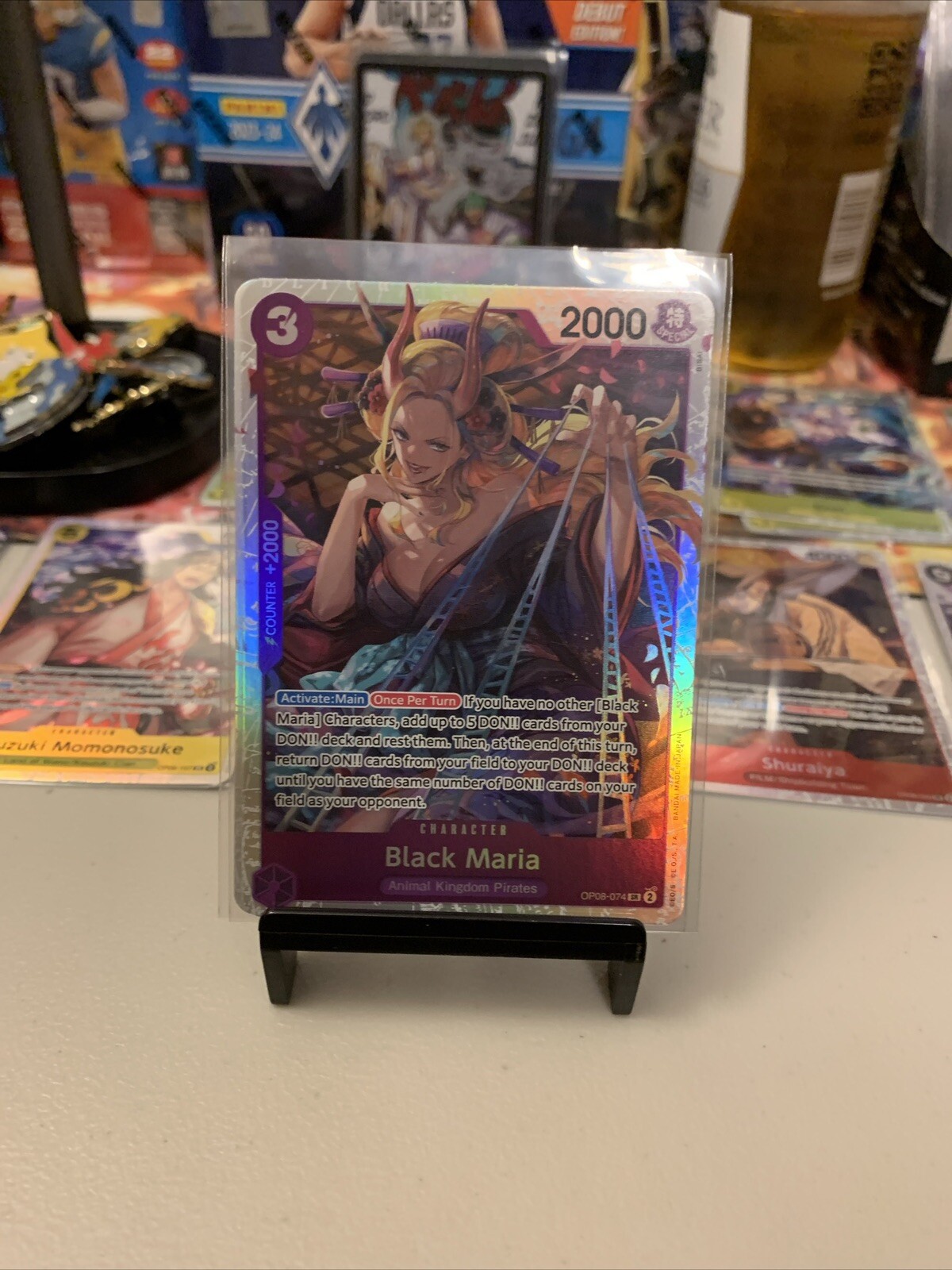 Black Maria OP08-074 Super Rare English Two Legends One Piece TCG Card ...