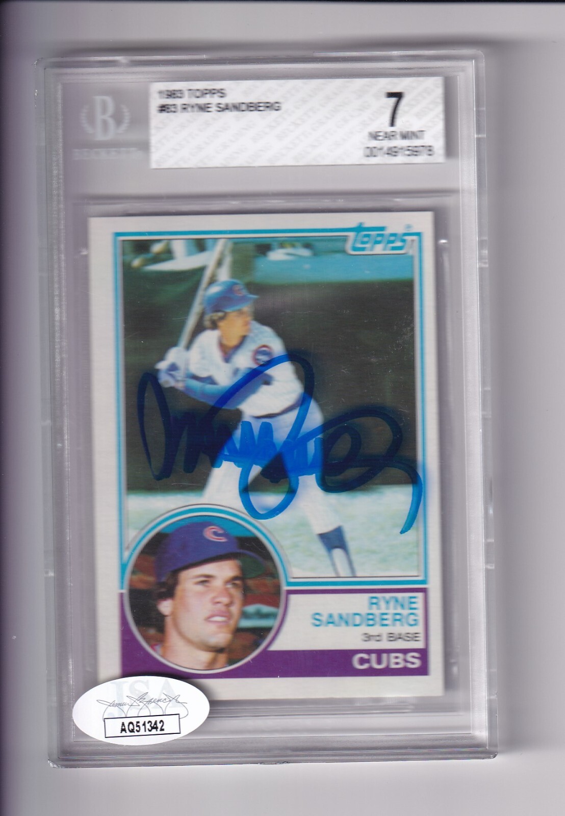 Ryne Sandberg Autographed Memorabilia | Signed Photo, Jersey ...