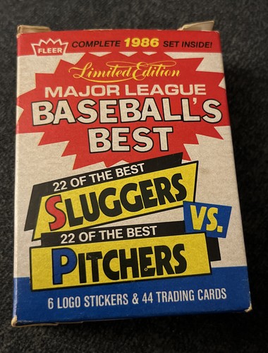 1986 Fleer Baseball’s Best Sluggers vs Pitchers Limited Edition 44 Card ...