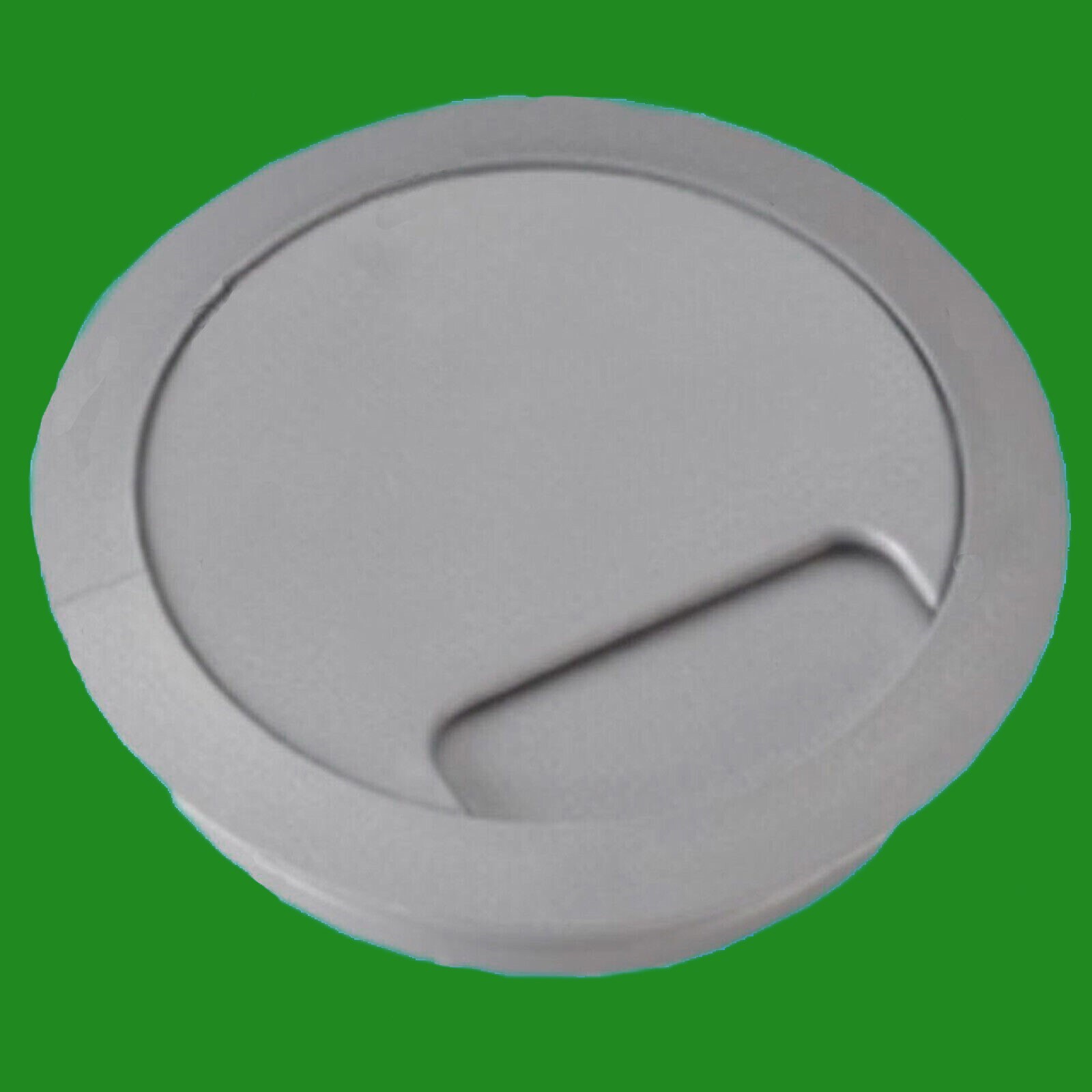 8x 80mm Silver Computer Desk Table Grommet Cable Tidy Port Wire Hole ...