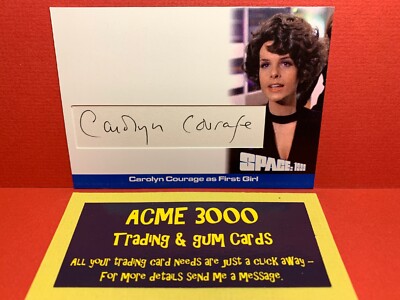 Unstoppable Space 1999 Series 3 CUT Autograph Card CAROLYN COURAGE S3 ...