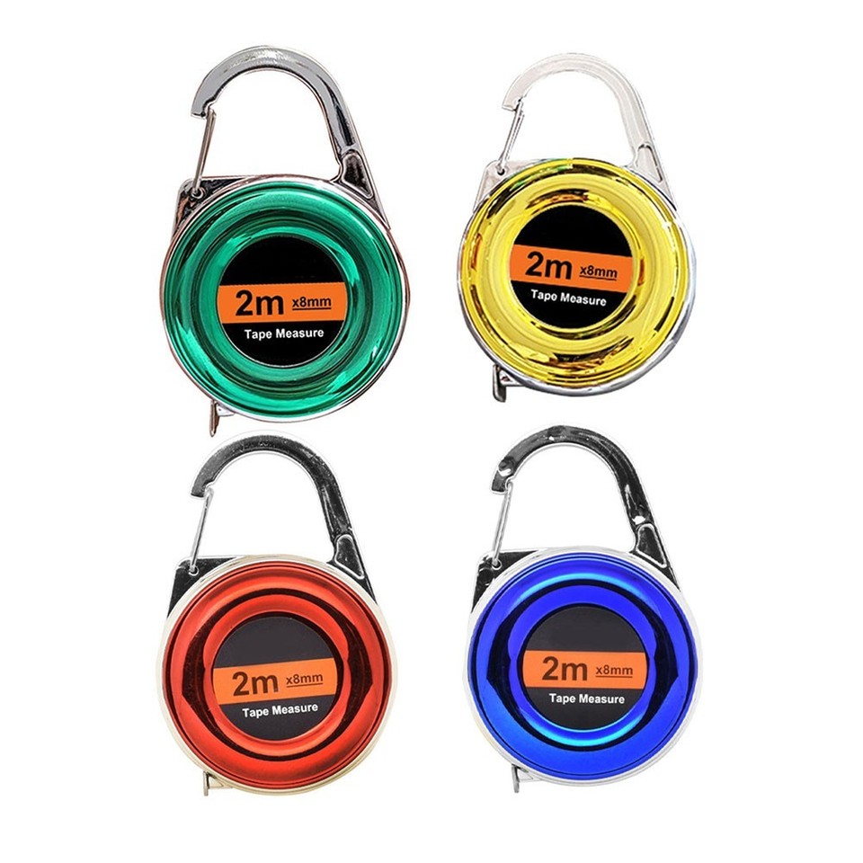 Portable 2Meters Keychain Tape Measure Steel Ruler Lightweight and ...