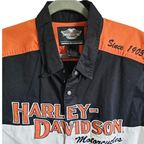 Harley Davidson XL Men's Prestige Blowout Vest Sleeveless Shirt Snaps ...