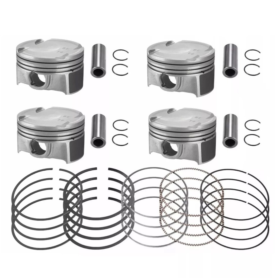 Engine Piston Gasket Set w/ Crankshaft Rods Timing Kit For Hyundai KIA ...
