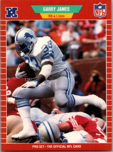 1989 Pro Set Garry James Detroit Lions #120 | eBay