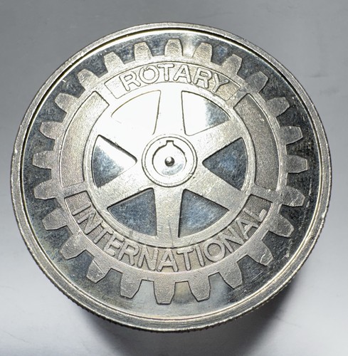 🌟 Rotary International Friendship 1 oz .999 Silver Art Round Vintage ...