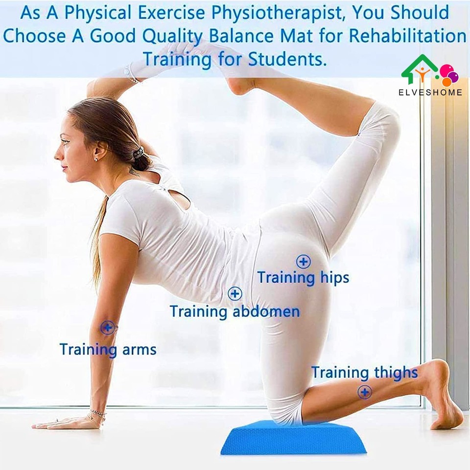 Small Balance Board, Exercise Balance Pad, Yoga Mat Thick, Non-Slip ...