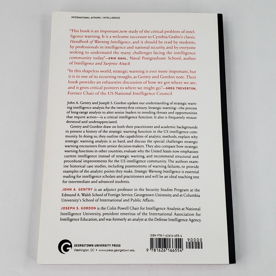 Strategic Warning Intelligence: History Challenges & Prospects by ...