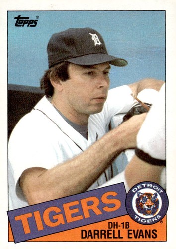 1985 Topps #792 Darrell Evans - Detroit Tigers | eBay