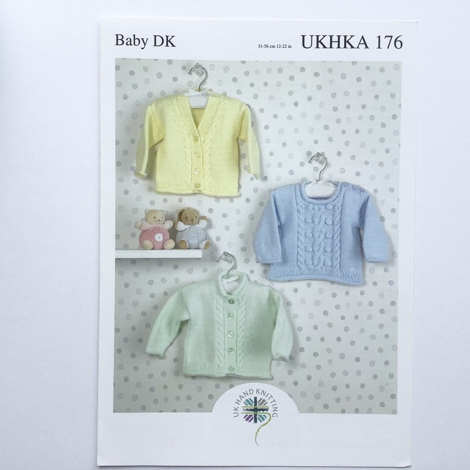 WENDY WOOLS Peter Pan DK Baby Yarn 3 X 50g (PD10 Water Lily) + UKHKA ...