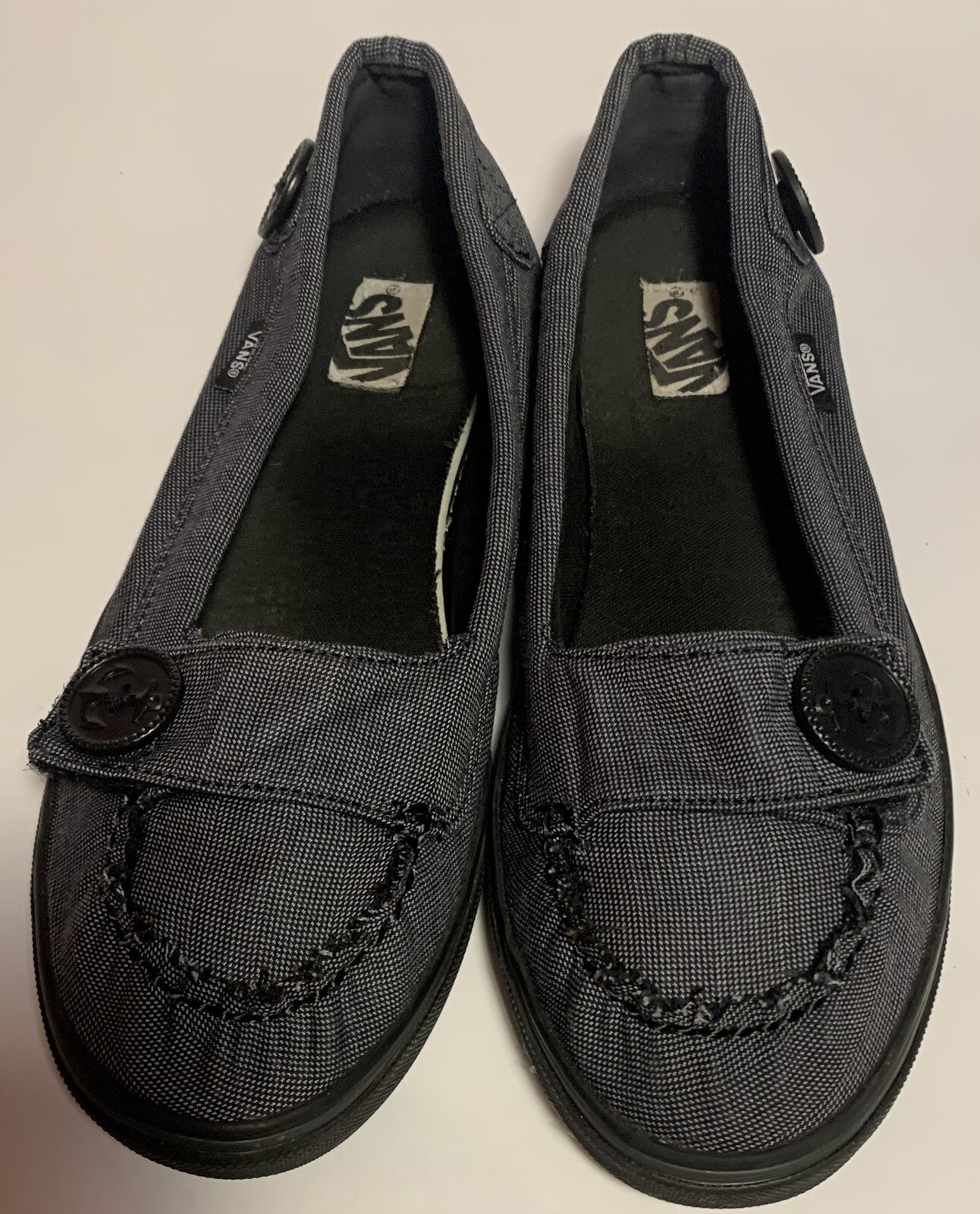 VANS Women's 7.5 Slip-On Button Monkstrap Deck Shoes … - Gem