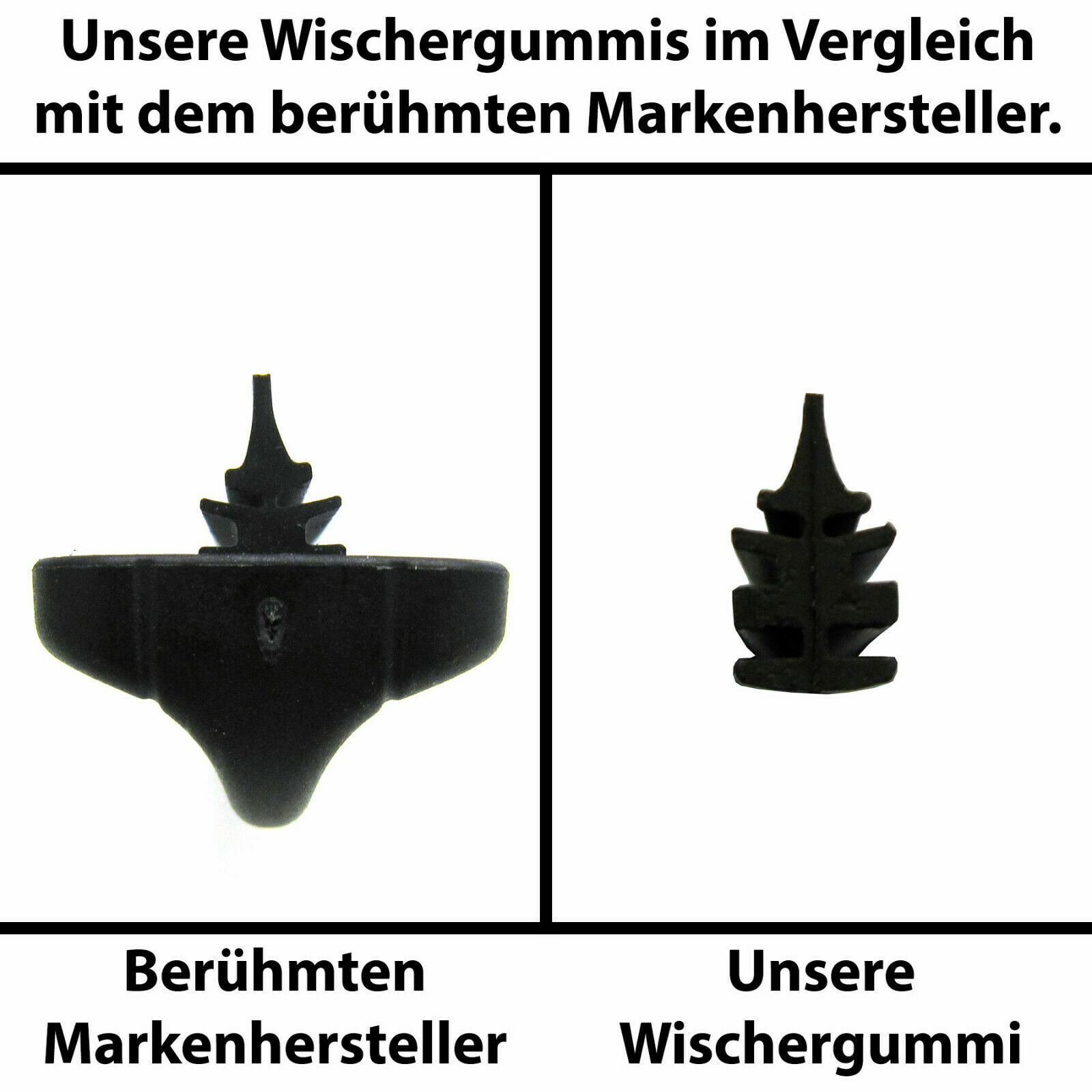 2x Stück 750 mm Wischergummi Schneidbar Gummi Scheibenwischergummi ...