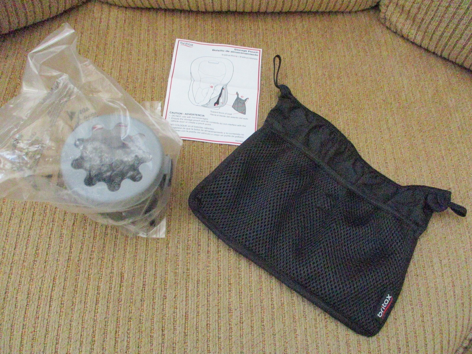 BRITAX XE SERIES VALUE PACK CUP HOLDER & STORAGE POUCH ~ NEW