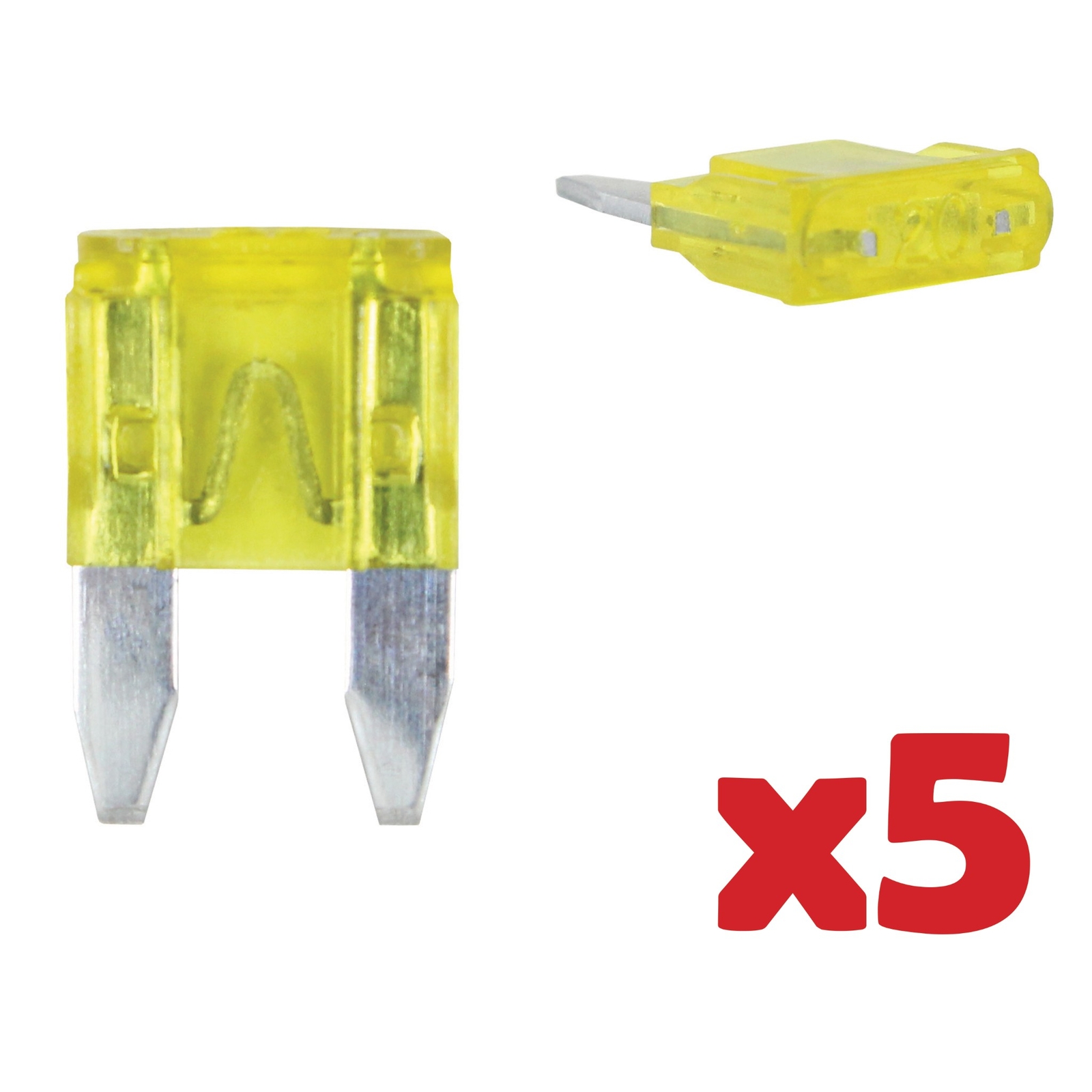 20A MINI BLADE FUSE 5 Pack - for Automotive Marine Box Block Tap OEM ...
