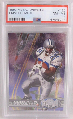 1997 Metal Universe Emmitt Smith #126 PSA NM-MT 8 | eBay