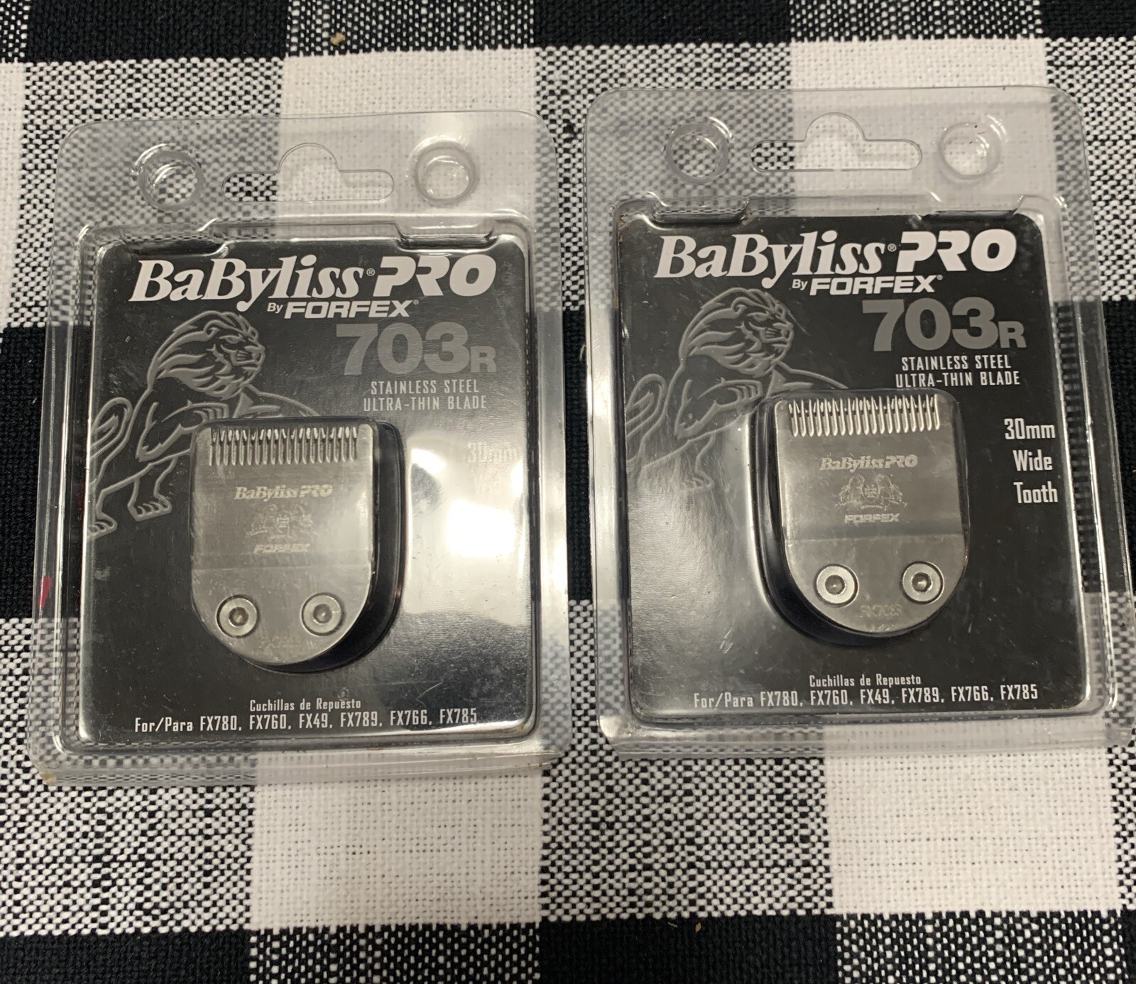 2 BaBylissPRO Forfex Trimmer Blade, 30mm Wide Tooth Lot Of 2 | eBay
