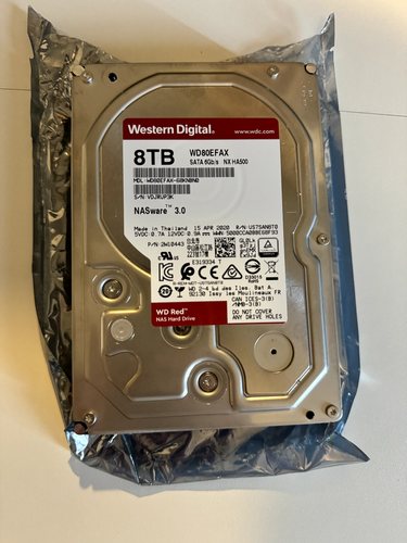 WD Red 8TB NAS Internal Hard Drive - 5400 RPM Class, SATA 6 Gb/s, 256 ...