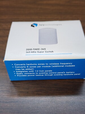 2GIG-TAKE-345 345 MHz Super Switch Wireless Home Security Takeover ...