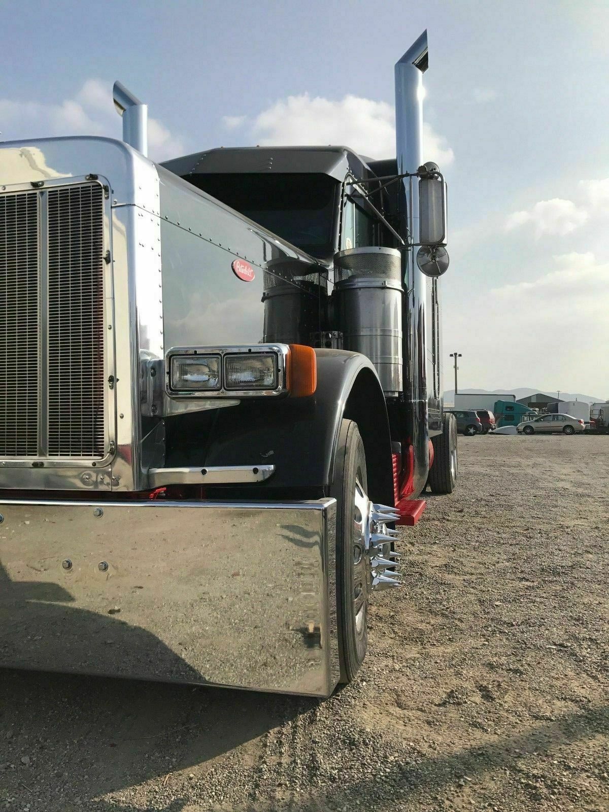 Peterbilt 379 Chino Tip 60º Elbow Exhaust Stack Set Chromed Tracto Bull ...