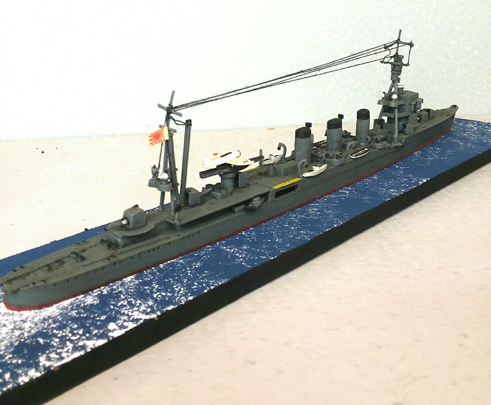 1:700 Scale Built Plastic Model Ship Japanese IJN CL Natori Cruiser | eBay