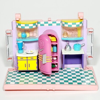 ©1999 Bluebird Polly Pocket Deluxe Mansion Dream Builders Kitchen ...