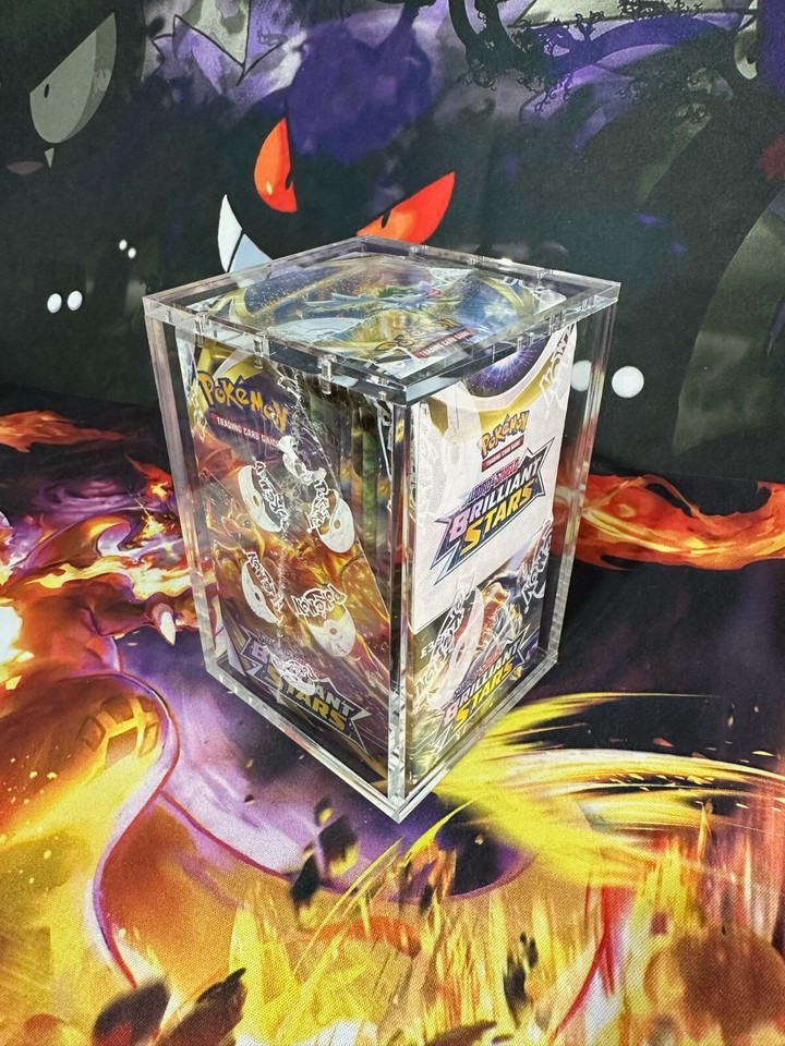 Pokemon HALF Booster Box Acrylic Display Case *Case Only!!* | eBay