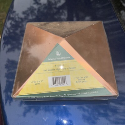 Victoria Copper High Point Pyramid Deck Post Cap 6x6 Wood Post | eBay