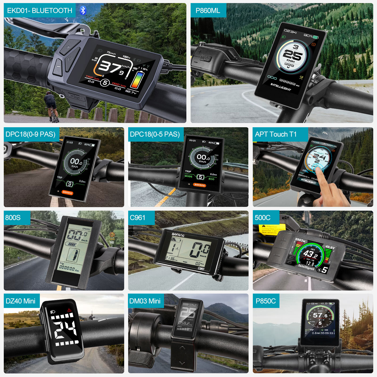 EKD01 Color Display for E bike Kit BAFANG BBS BBS-HD Mid Drive Motor | eBay