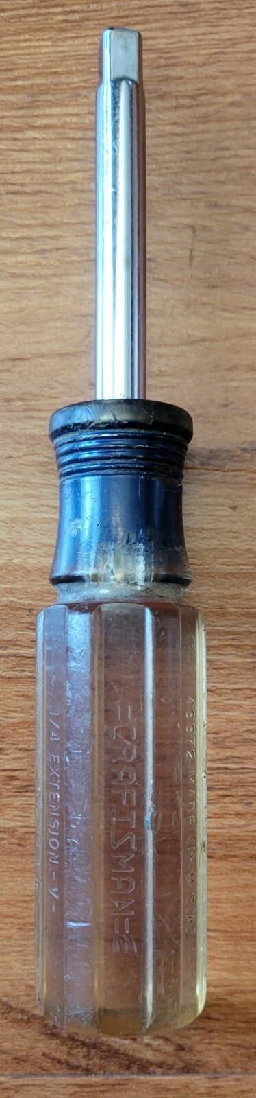 Vtg CRAFTSMAN 1/4" Spinner Handle EXTENSION 43372 -V- | eBay