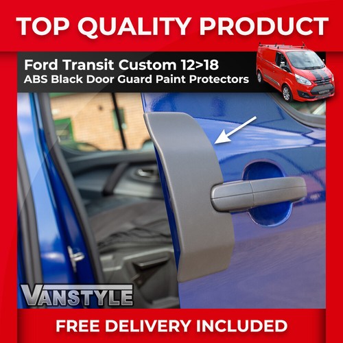 FITS FORD TRANSIT CUSTOM 12-18 DOOR GUARD PAINT PROTECTOR COVERS ...