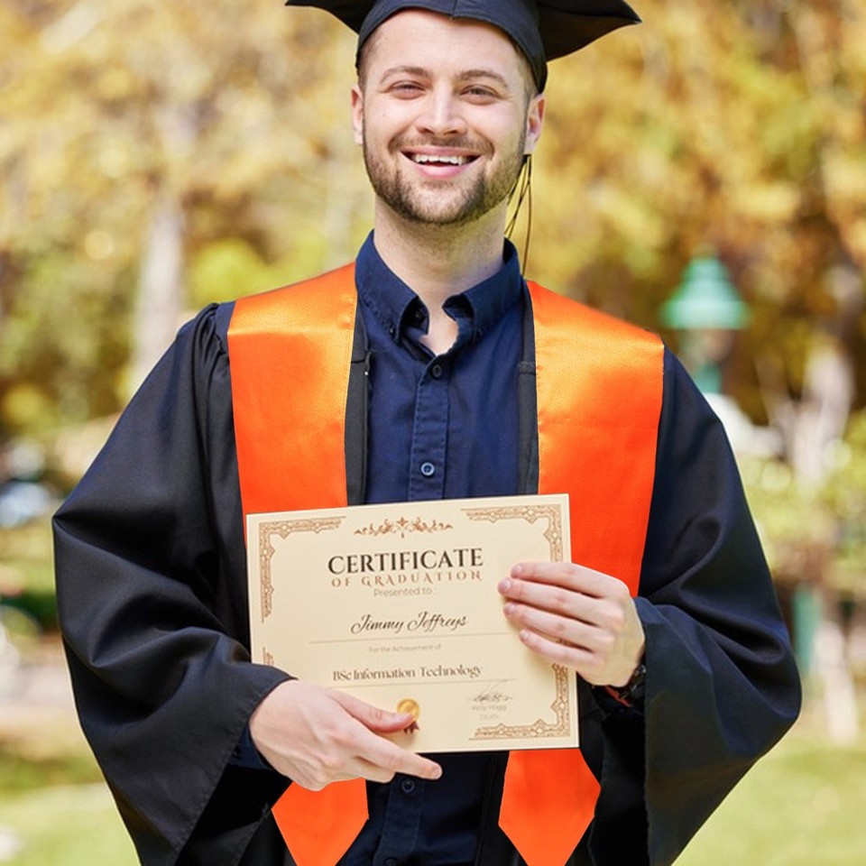 Satin Graduation Sash Graduation Party Headband Boys' Necktie Grad ...