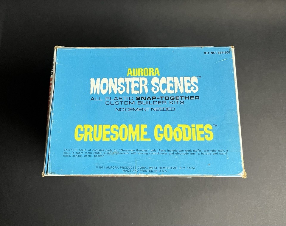 Vintage 1971 Aurora 634 Monster Scenes “Gruesome Goodies” 1/13 Model ...