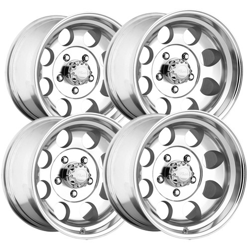 (Set of 4) Pacer 164B LT Mod 15x8 6x5.5" -19mm Polished Wheels Rims 15 ...