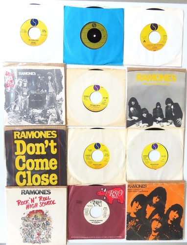 Ramones - Lot of 18 Sleeved 45s & Picture Sleeves - 1976-1984 - Some ...
