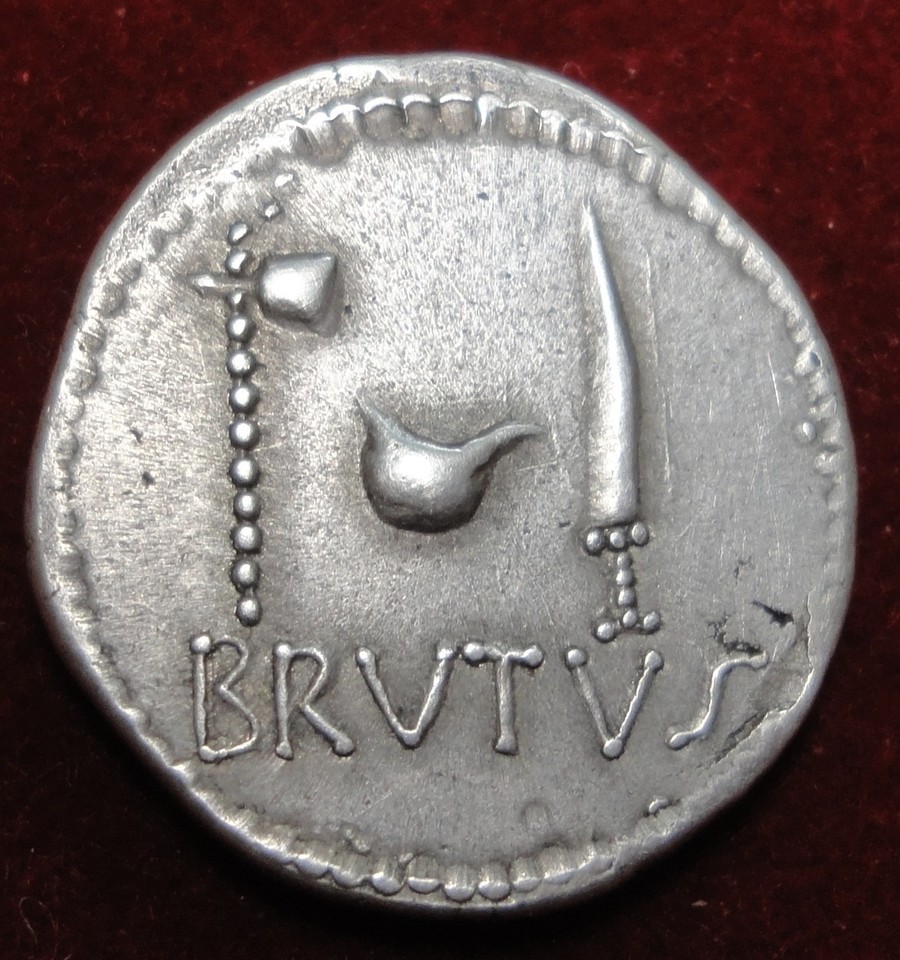 Brutus, 43-42 BC. Denarius. with L. Cornelius Lentulus Spint | eBay