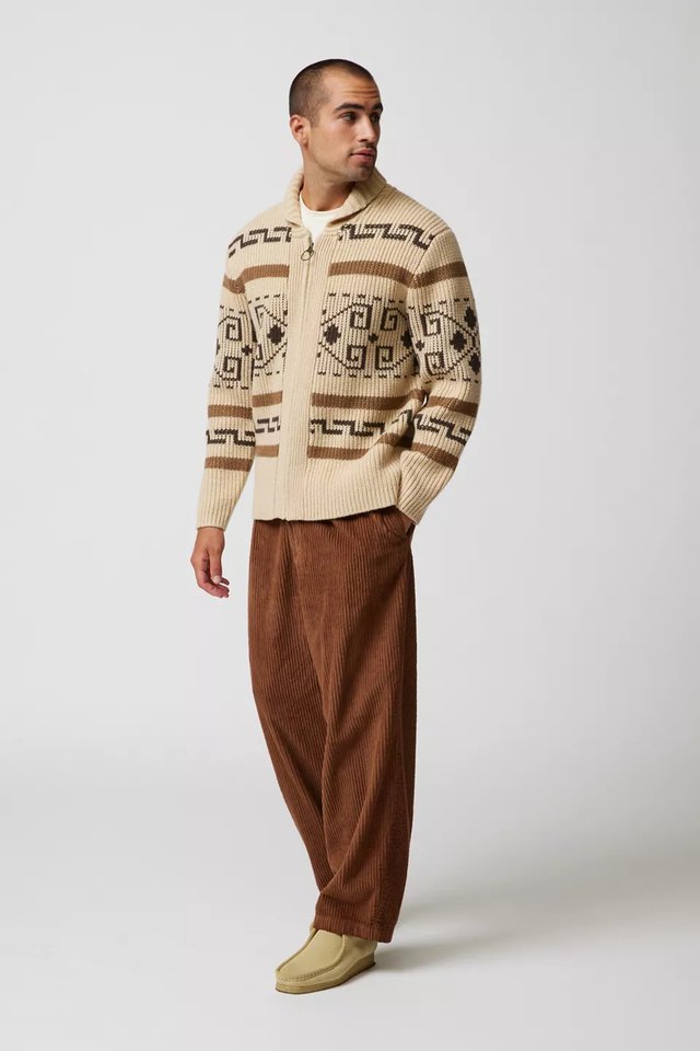 Pendleton Original Westerley Big Lebowski Sweater The Dude Cardigan 100 ...