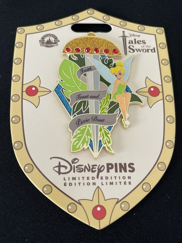 2024 Disney Tales Of The Sword Collection Pin Peter Pan Tinker Bell LE ...
