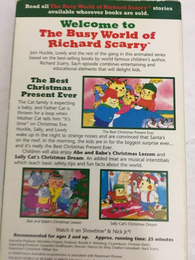 Richard Scarry's The Best Christmas Present Ever-TESTED-RARE VINTAGE ...