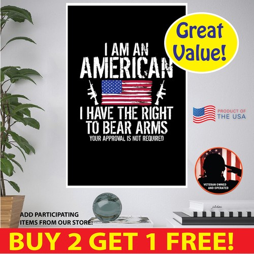 Right to Bear Arms US POSTER/MULTI. FORMATS/PAPER/CANVAS/VINYL/POSTCARD ...