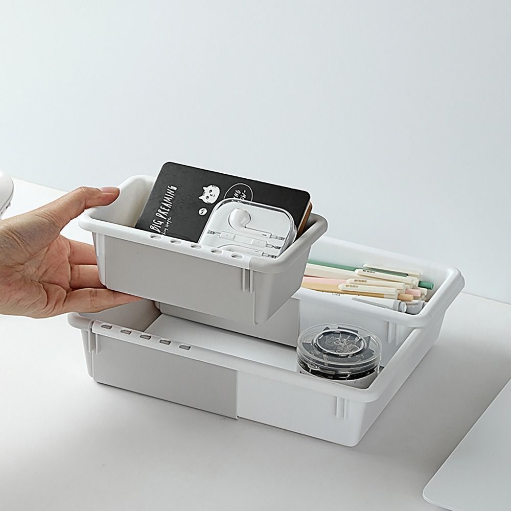 Drawer Type Desktop Storage Box S/M/L Photo Collect Case Home Office ...