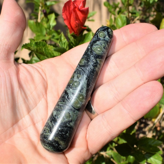 Charged Himalayan Ruby FUCHSITE Massage Wand Crystal Healing Energy 70g ...