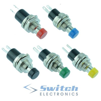 Off-(On) Miniature Momentary Mini Metal Push Button Switch SPST | eBay