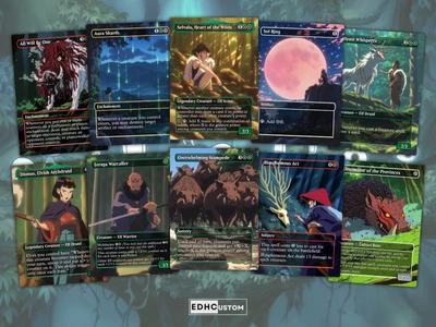 Wolf Princess Commander Deck Voja MTG EDH Anime Style Proxy