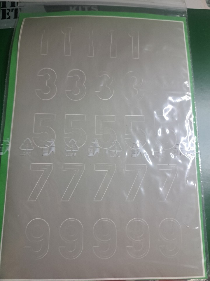 MH Models 1/16 German Panzer Tank Numbers Vol 1 Airbrush Adhesive Paint ...
