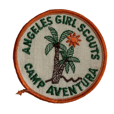 Vintage Angeles Girl Scouts Patch Camp Aventura Palm Trees Sun | eBay