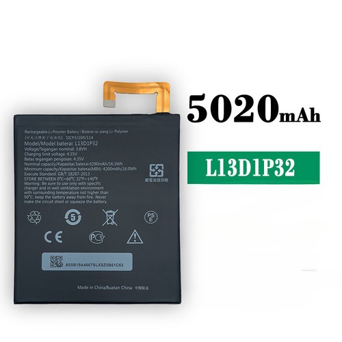 Replacement Battery For Tab3 S8-50LC A8-50 A5500-HV Tab2 Tab8 L13D1P32 ...