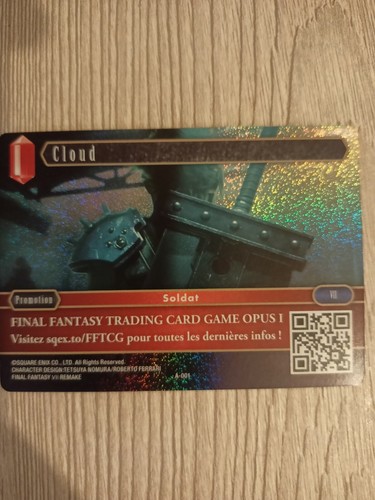 Carte Final Fantasy TCG Cloud A-001 Foil Mint | eBay
